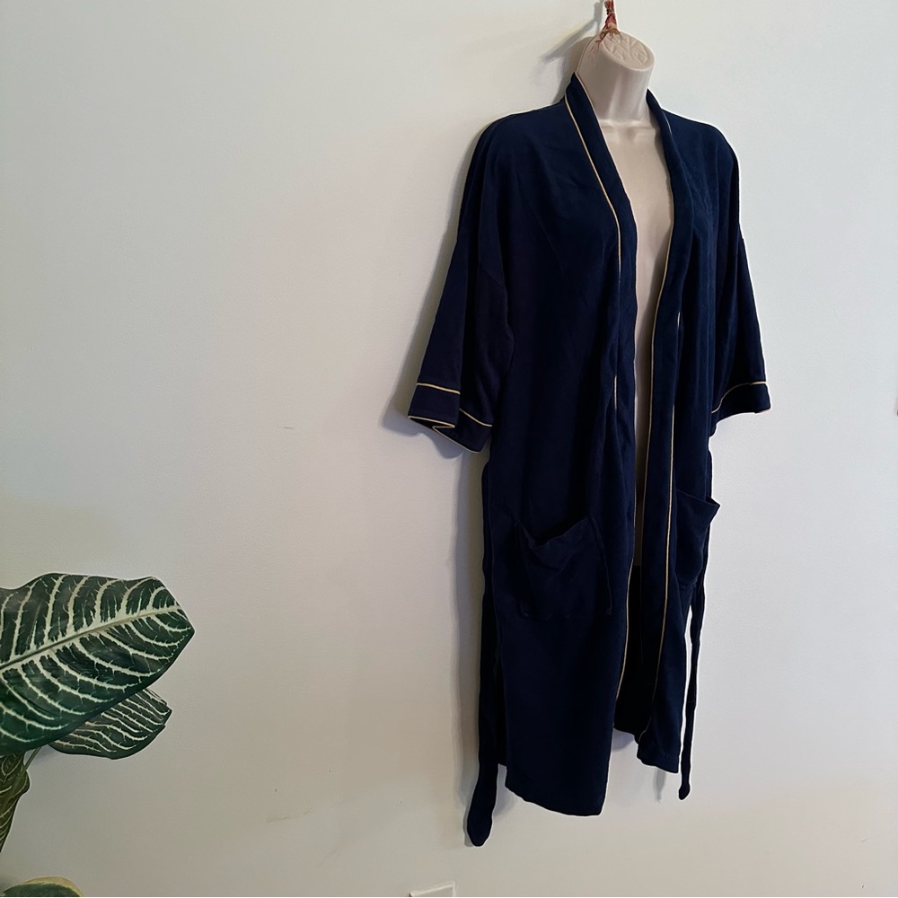 70s Vintage Robe / Vintage Velour Robe (Bag23) - Gem